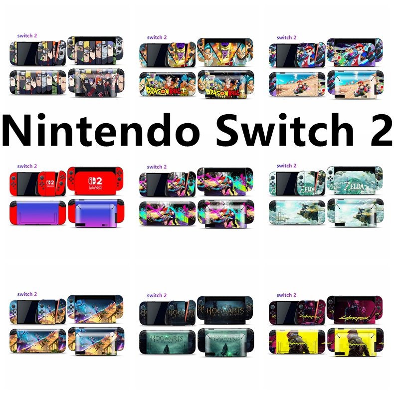 34 Colors Skin Sticker Compatible with Nintendo Switch 2 (2025) Vinyl ...