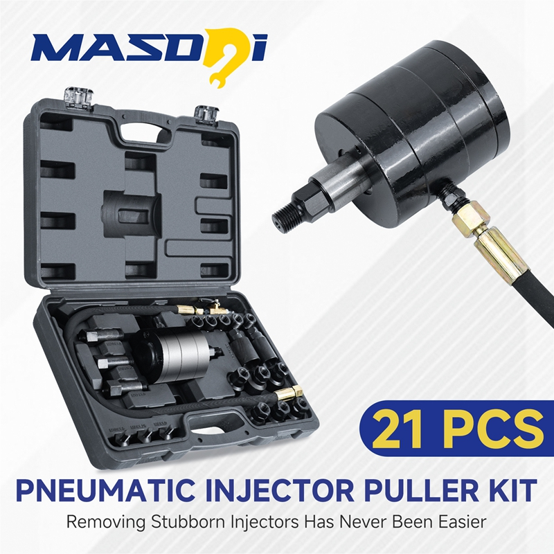 Masdsi 21PCS Pneumatic Injector Puller Set for Diesel Engines, 5-8 Bar ...