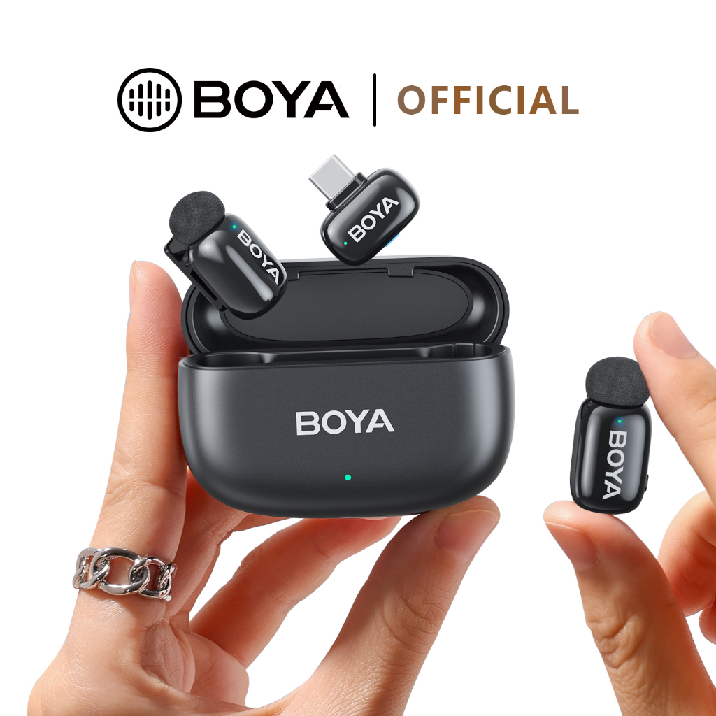 BOYA mini 2 Wireless Microphone AI Noise Cancelling Lapel Microphone ...