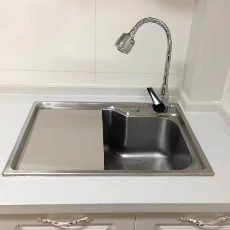 Stainless Steel Sink Cover Kitchen Dishwashing Sink Draining Board ...