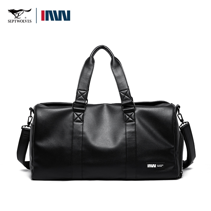 SEPTWOLVES Gym bag men's wet and dry separation travel bag large ...