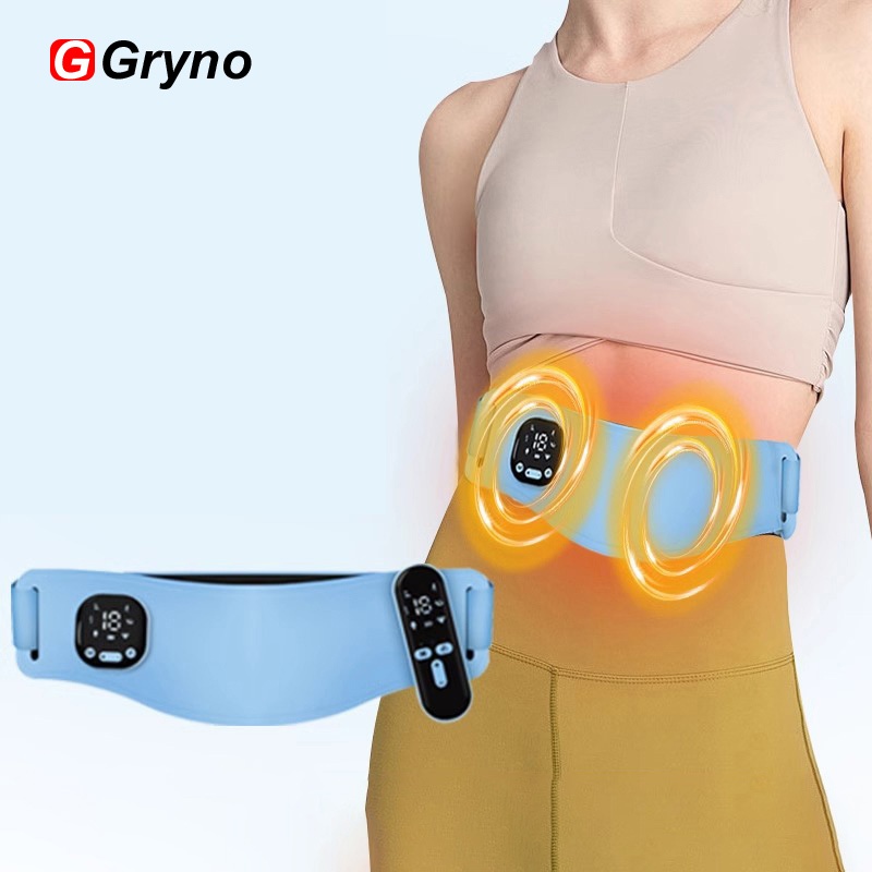 Gryno Waist & Abdomina Massage Belt Electric EMS Heating Fat Reduction ...