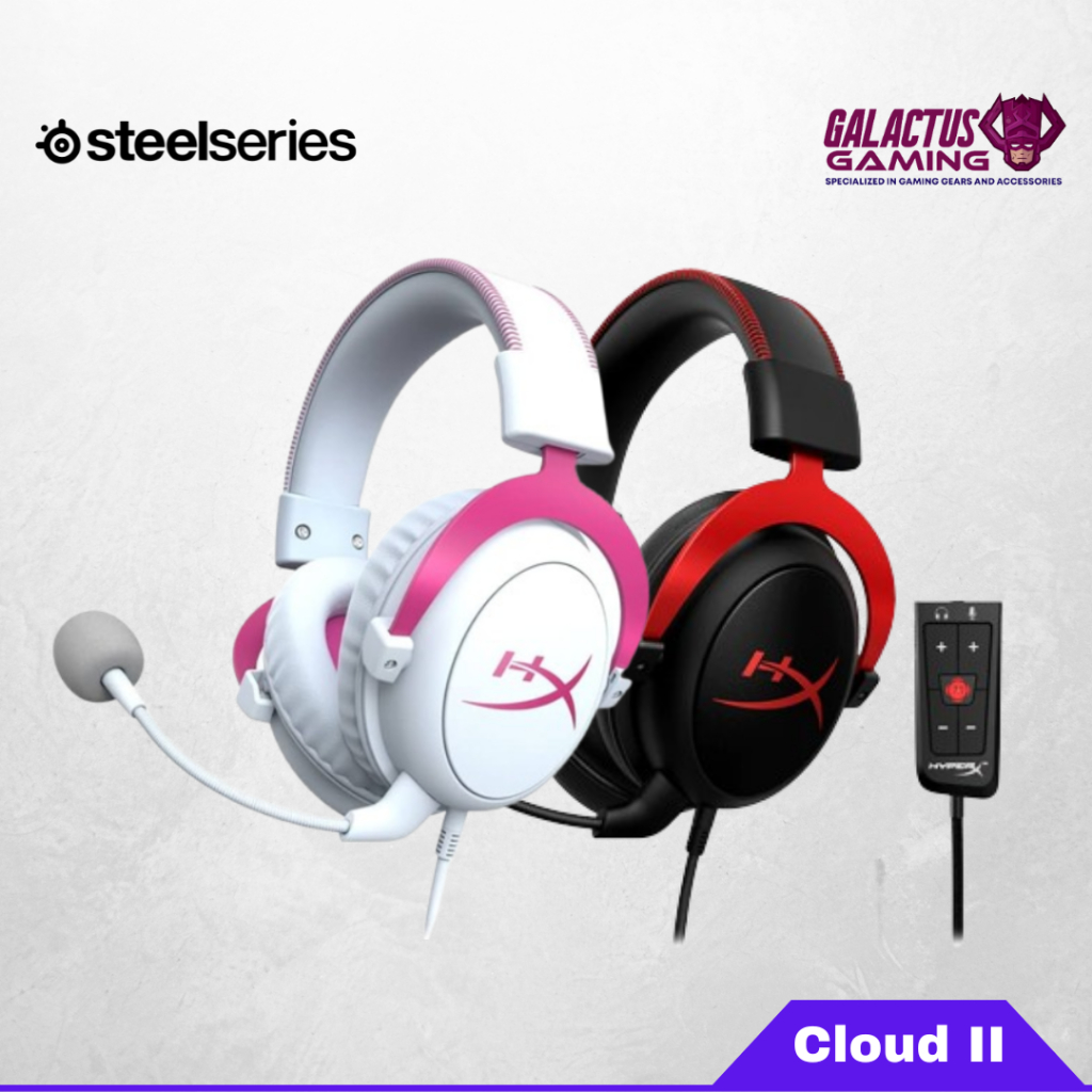 HyperX Cloud II / Cloud 2 Gaming Headset - Virtual 7.1 Surround Sound | Shopee Malaysia