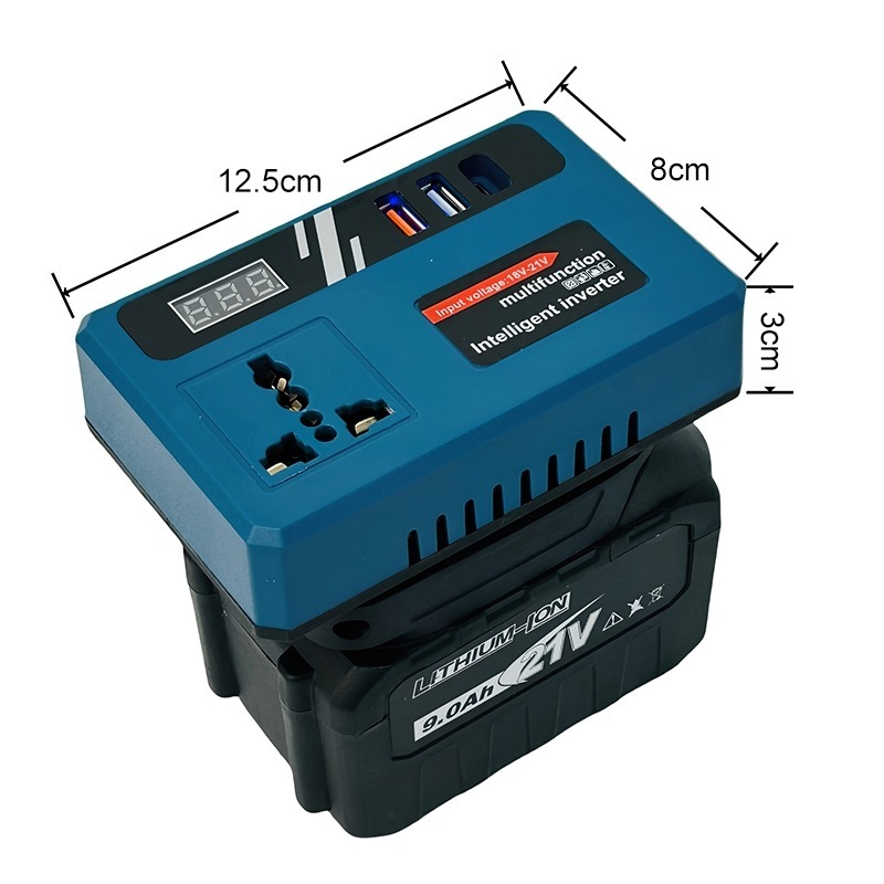 Portable Power Inverter 21v to 220v MT Battery 20V Lithium Battery DC ...