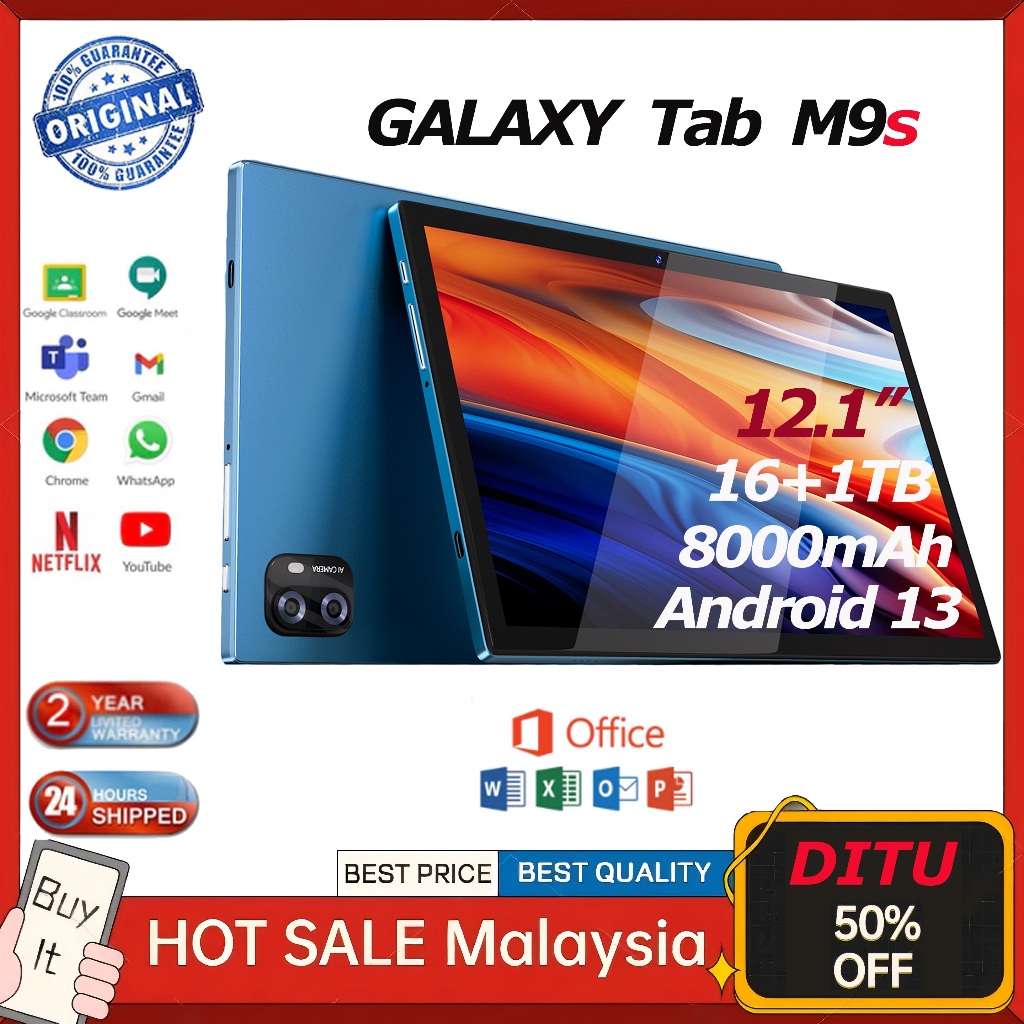 【Malaysia In Stock】Tablet Galaxy Tab M9pro Slim Eye Protection Screen ...
