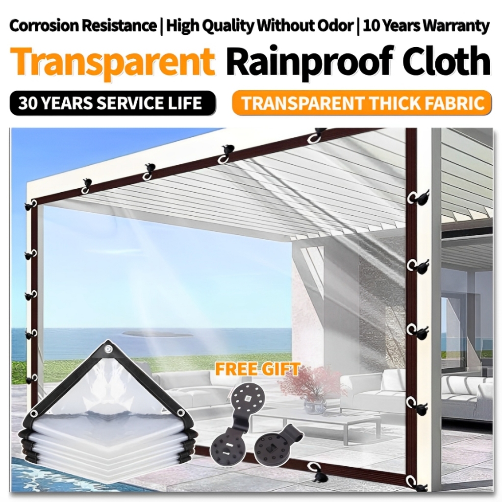 【Johor Stock】Thickened Rainproof Cloth Waterproof Canvas Plastic PE ...