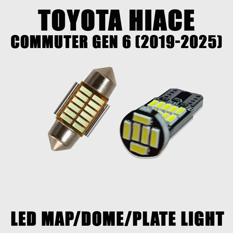 Toyota HiAce Commuter Gen 6 2019 2021 2024 H300 LED Interior Light Dome ...