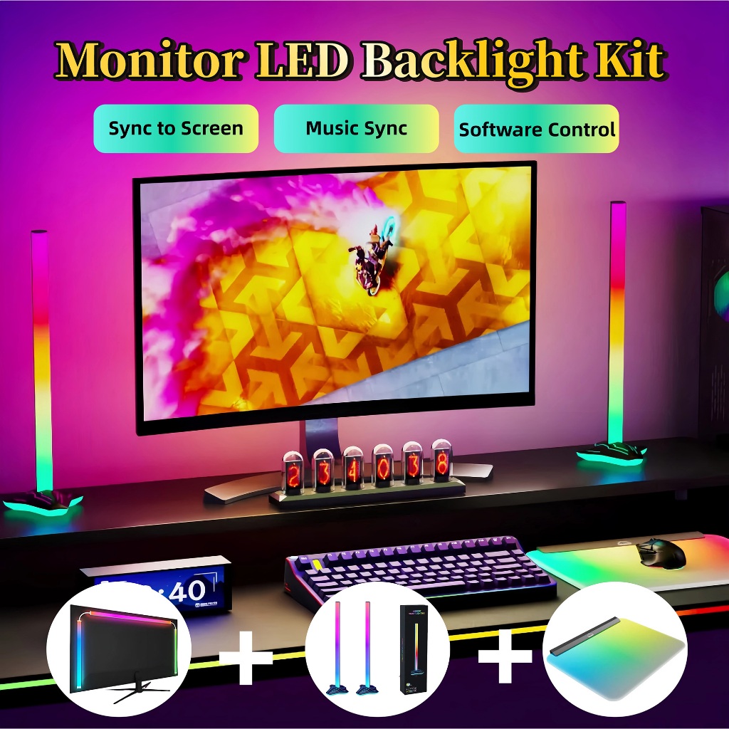 Skydimo LED RGB Backlights Strip Sync with Computer Monitor, USB 5V ...
