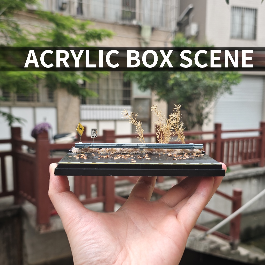 1:64 Diorama Mini Car Parking Lot Scene Display Model for Small Scale 1 ...