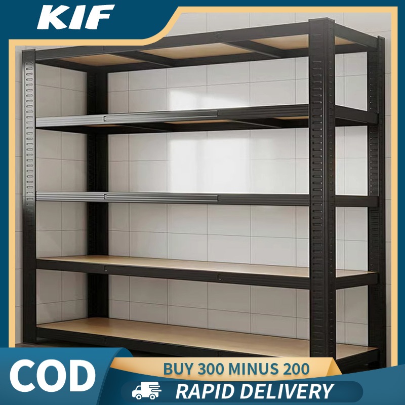 Storage Rack Rak Besi Bertingkat Dapur Home Organizer Steel Metal Shelf ...