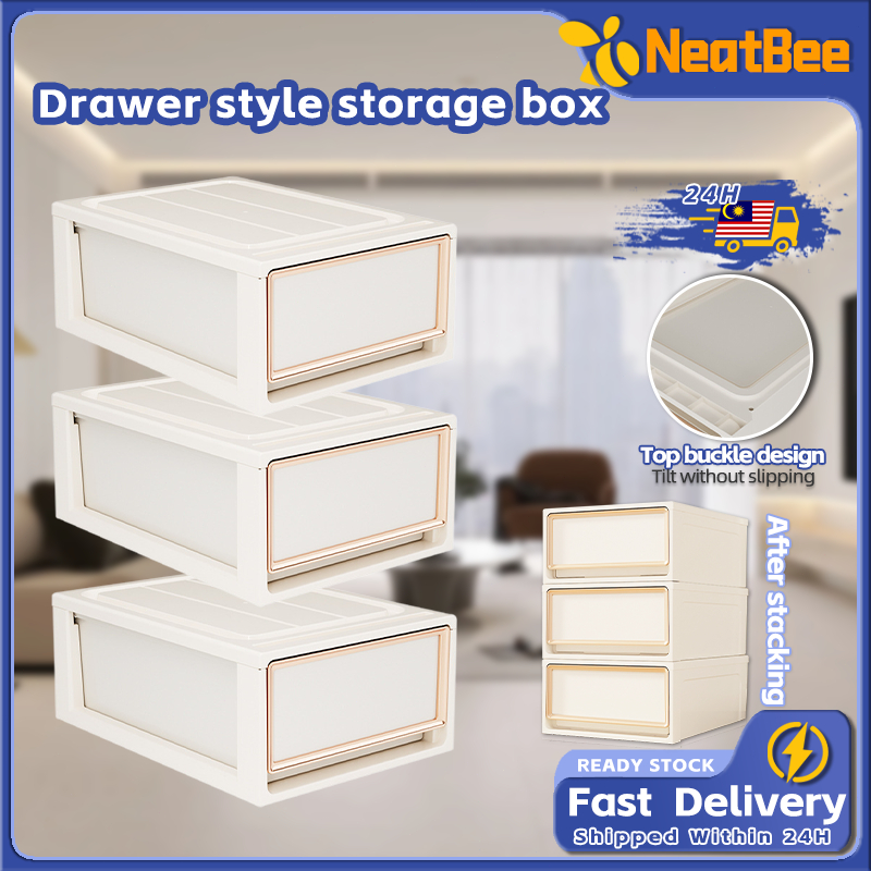 Wardrobe Organizer Stackable Clothes Organization Kotak Simpan Barang ...