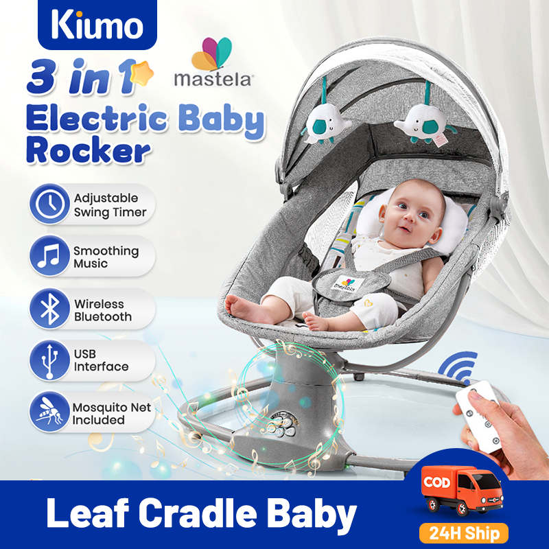 Kiumo Newborn Baby Auto Swing Leaf Cradle Baby Elektrik Rocking Chair ...