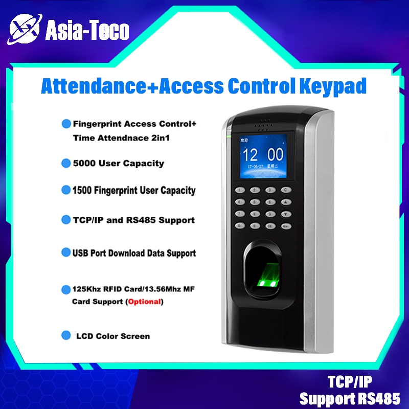 ZKTeco Fingerprint Time Attendance Access Control System TCP/IP RS485 Fingerprint Password ...
