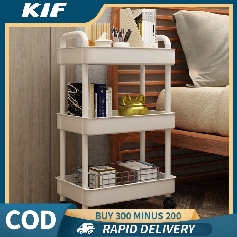 3/4/5 layer Moving Rack Trolley Cart organizer kitchen Shelf rack ...