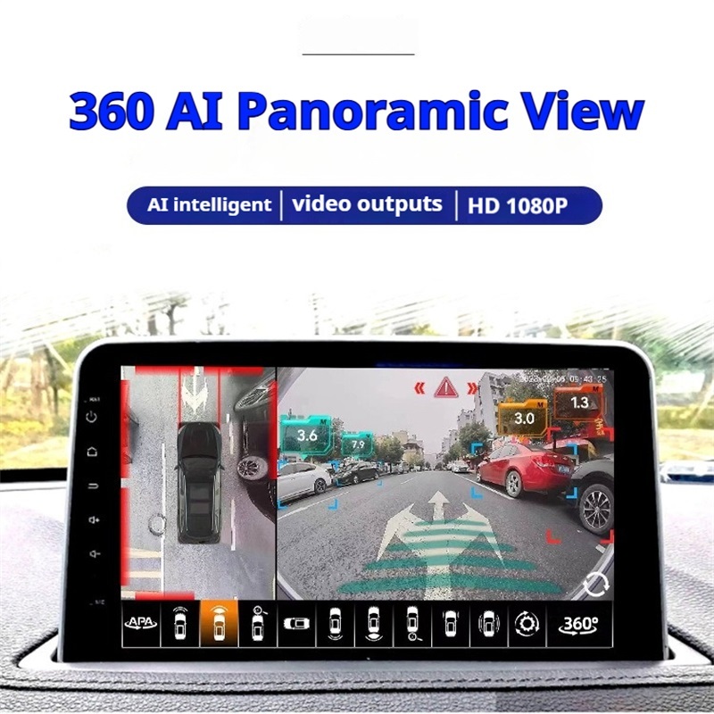 360° AI Intelligent Car Panoramic Camera Surround View 1080P AHD Right ...