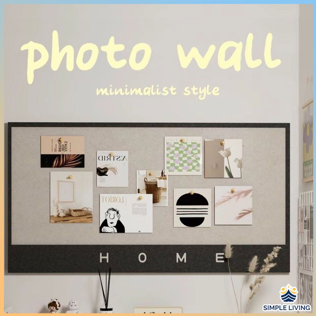 Felt photo wall cork board wall sticker Art board Decoration wall ...