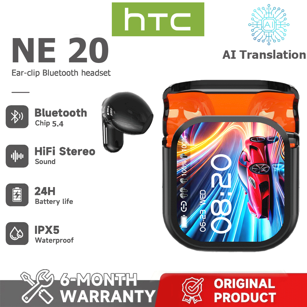One Year Warranty HTC NE20 AI Translation Real Time Translation TWS ...