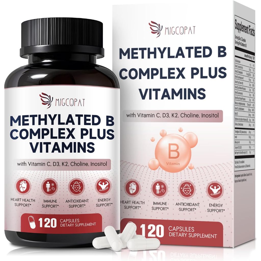 16-In-1 Multivitamin B Complex Supplements - B1, B2, B3, B5, B6, B7, B9 ...