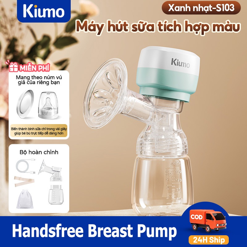 Kiumo Pam Susu Elektrik Handfree Painless Wearable Breast Pump Handsfree Massage Electric Breast ...