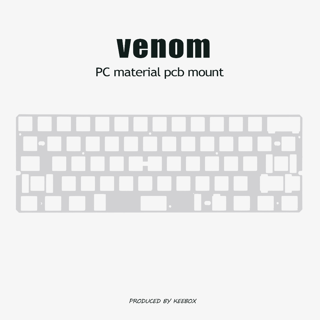 Keebox Venom Keyboard Kit PP PC Positioning Plate Keyboard Kit PCB ...