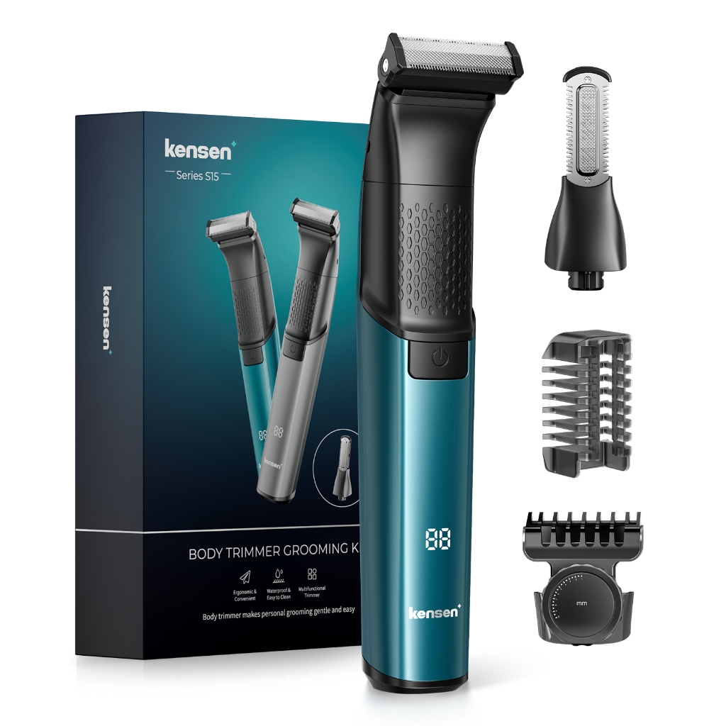 Kensen Electric Shaver Multifunctional Body Hair Trimmer Beard Trimmer ...