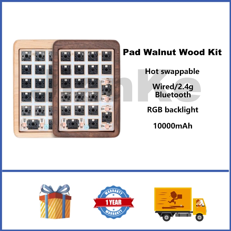 SKY Pad Walnut Mechanical Keyboard Kit 21 Key Keypad Hot Plug RGB ...