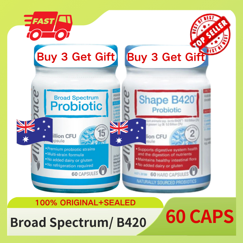 (Buy 3 Get Gift) Life Broad Spectrum Probiotic and Shape B420 60 ...