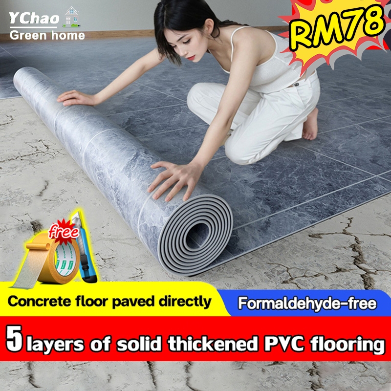 【Non-slip】 Tikar getah tebal VINYL FLOORING Suitable for all kinds of ...