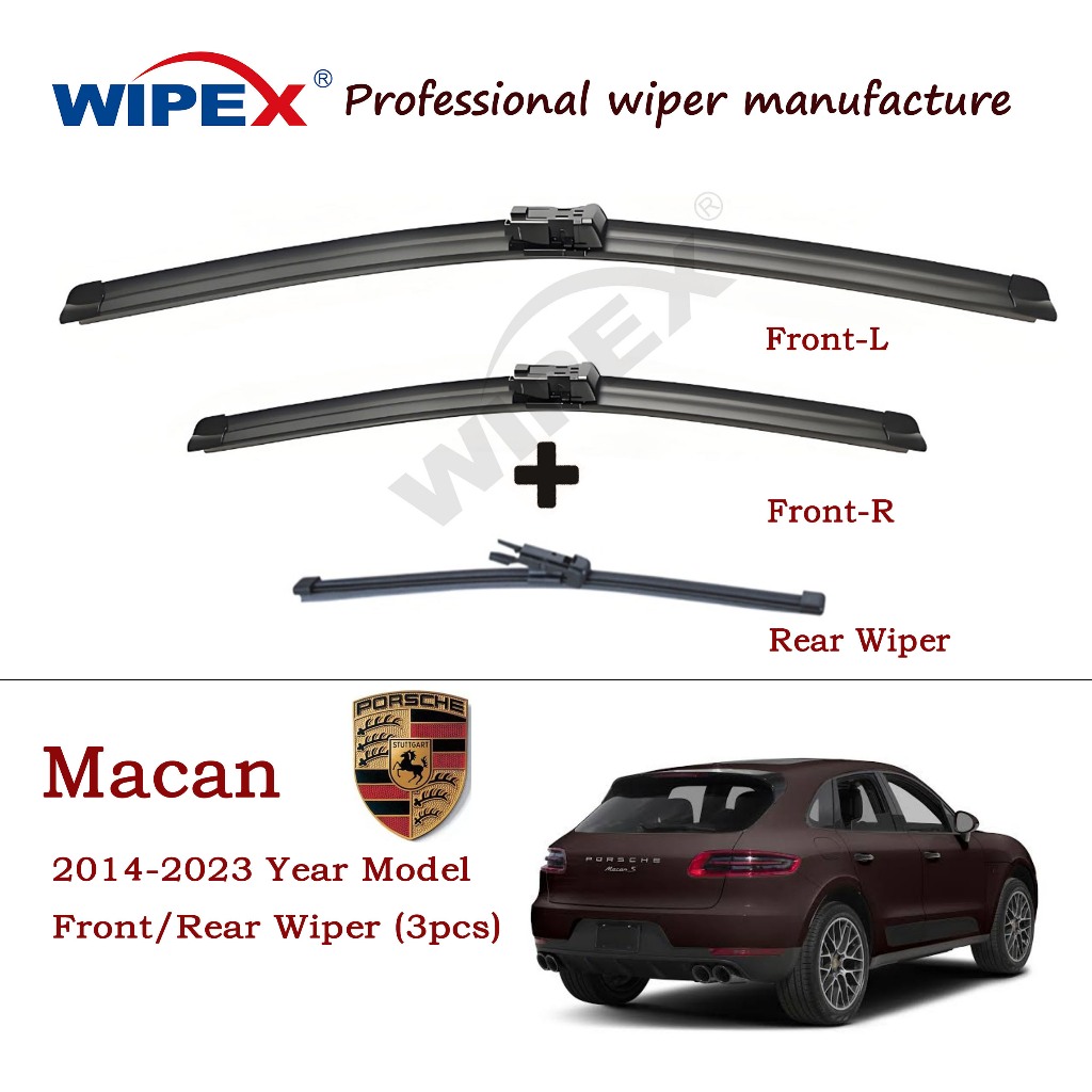 (Front/Rear 3pcs) Wiper Blade Porsche Macan 95B for 2014 to 2023 ...