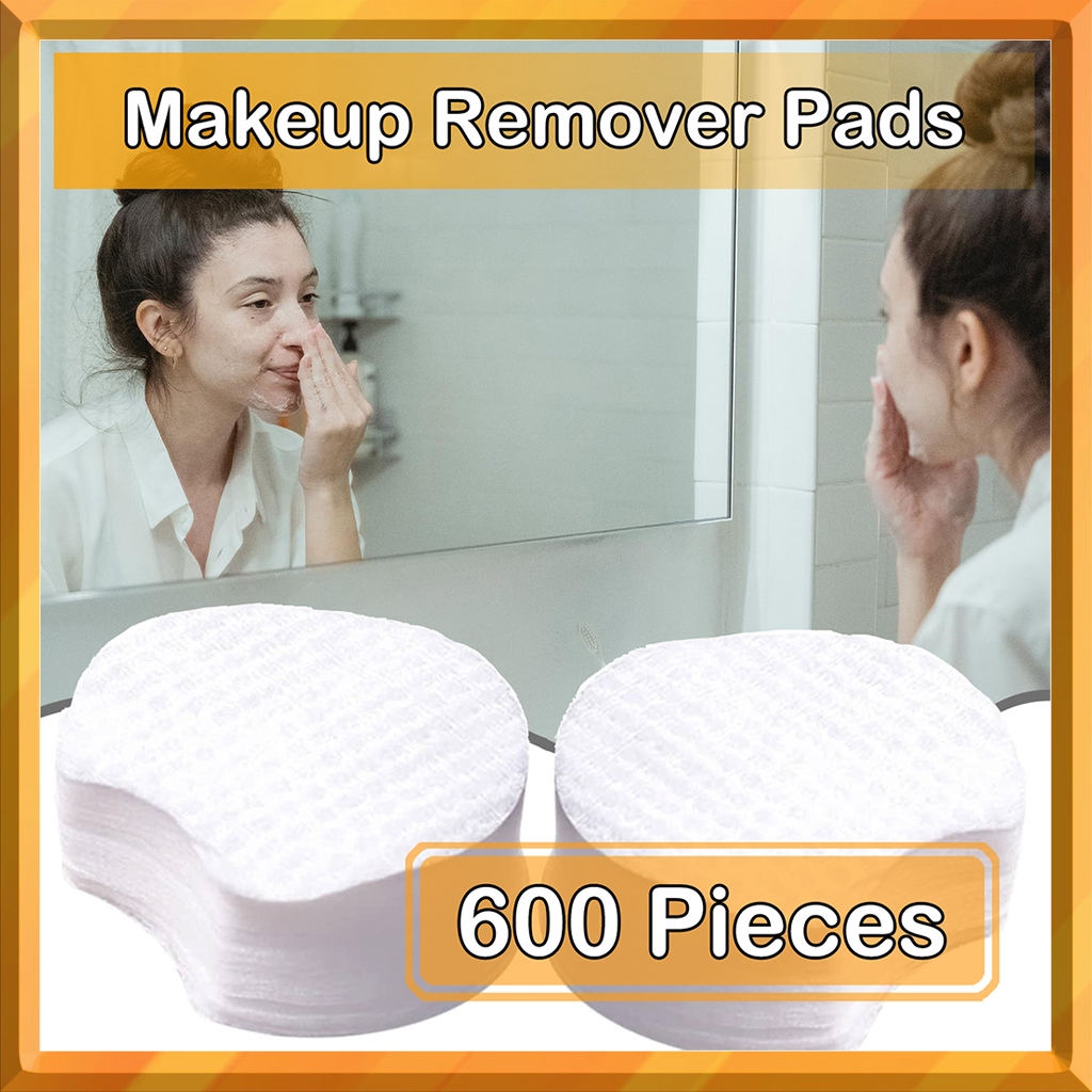 600pcs Makeup Remover Cotton Pads | Multi-Use Face Cleansing Pads | Eye ...