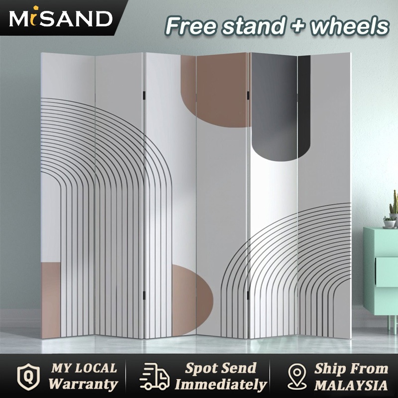 Screen Partition Living Room Curtains Folding Mobile Folding Screen ...