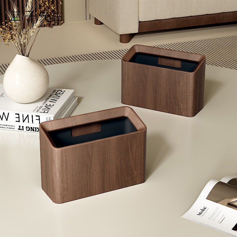 Desktop Trash Can Home Countertop Trash Box Office Narrow Small Trash ...