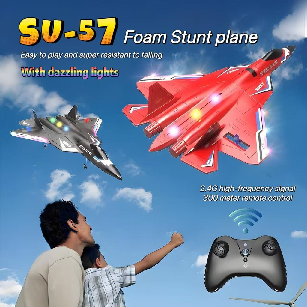SU57 RC Jet Fighter Remote Control Airplane Big - Amphibious Water ...