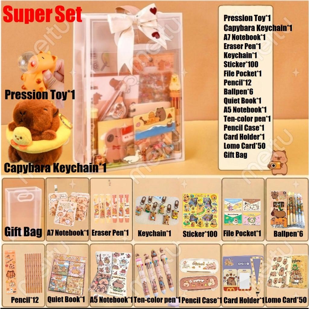 Capybara Stationery set Gift Box for Students, Dolphin wholesale ...