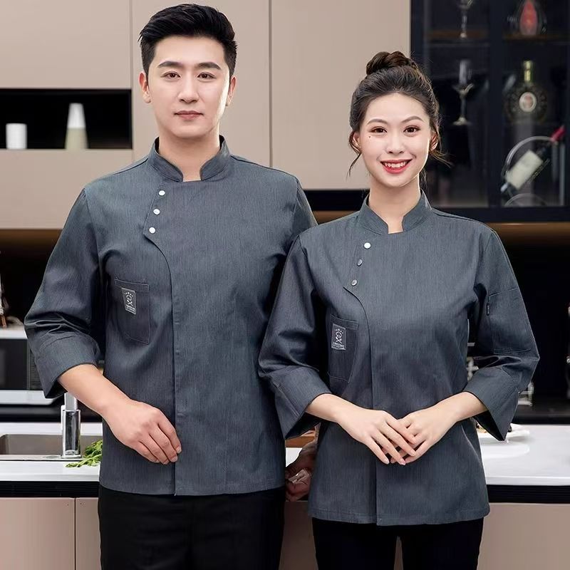 Plus Size Unisex Chef Uniform Kitchen Restaurant Hotel Workwear Women ...