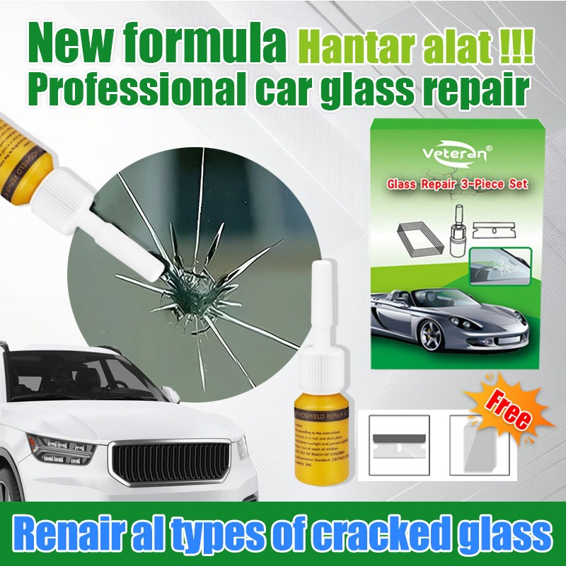 Free repair tools LMM Windscreen repair kit Glass crack repair Gam ...