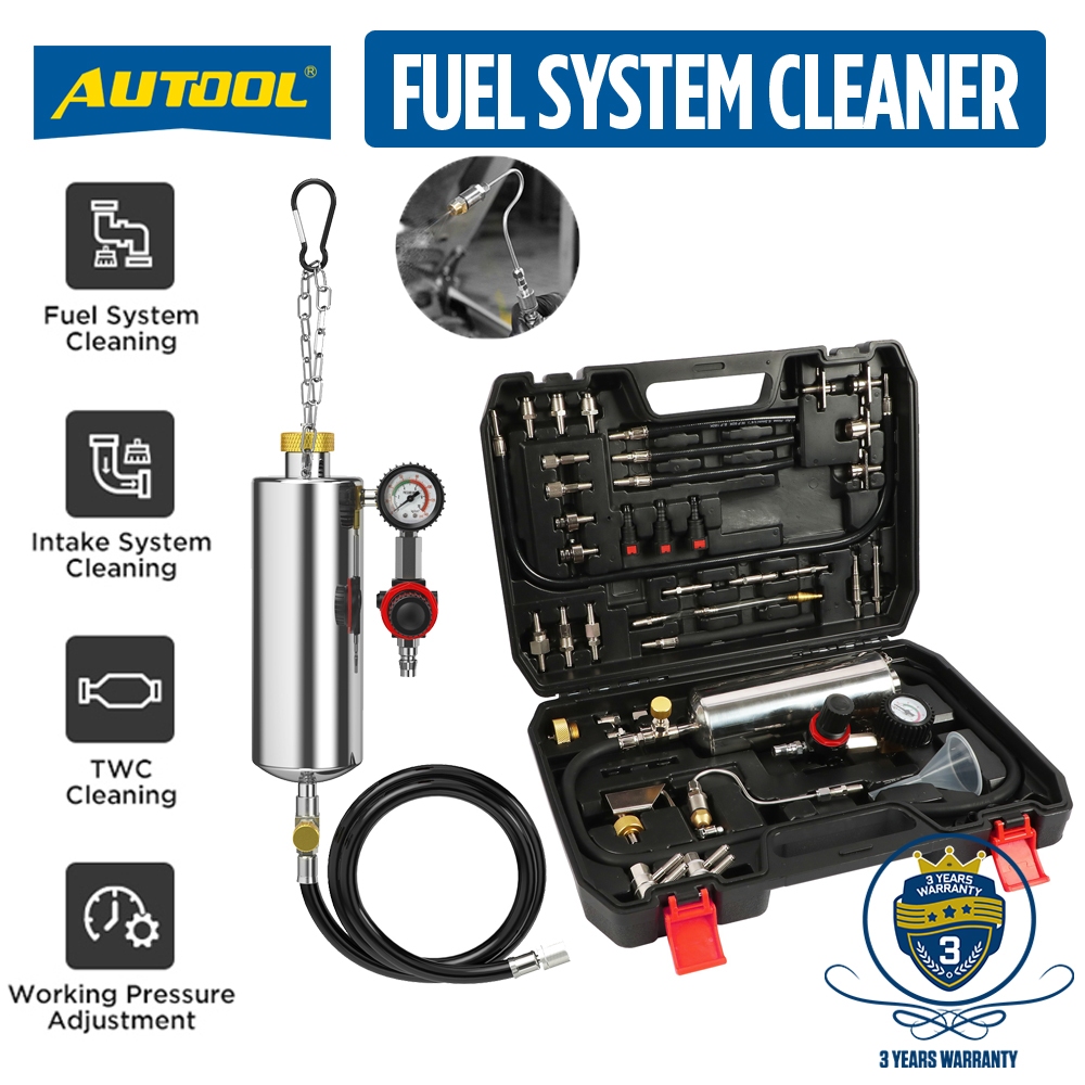 AUTOOL Car Fuel Injector Cleaning Machine Universal Automotive Gasoline ...