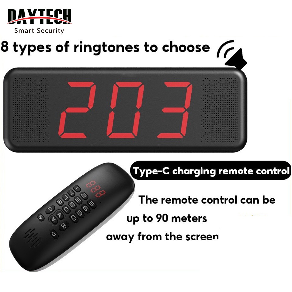 Daytech Wireless Queue Calling System Restaurant Pager for Cafe/Clinic/Counter | Shopee Malaysia