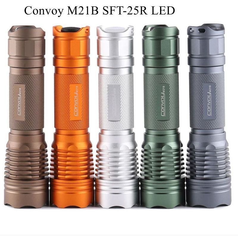 Original Convoy M21B Flashlight With SFT-25R LED Thower Light Camping Hiking Light | Shopee Malaysia