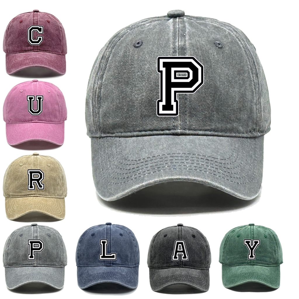DIY Custom Logo Hat Personalized Alphabet E Baseball Cap Funny ...