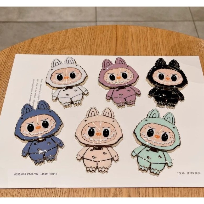 Labubu Mirror Cartoon Labububu labubu Carved Mobile Phone Holder with ...