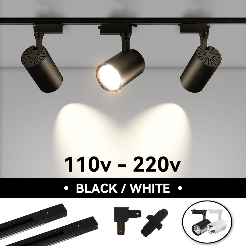 Led Track Light Ceiling Spotlights Indoor Track Lamp Rail Spot Lights ...