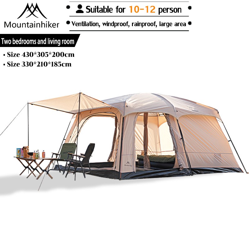 🔥Ready stock🔥 MOUNTAINHIKER Waterproof Family Tents with logo for ...