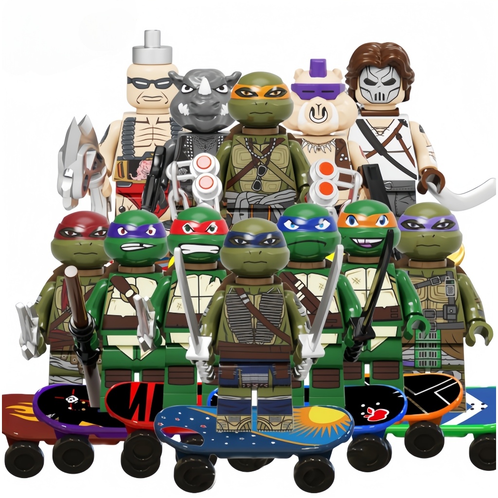 Ninja Turtles Toys Building Block Dolls Assembling Building Blocks ...