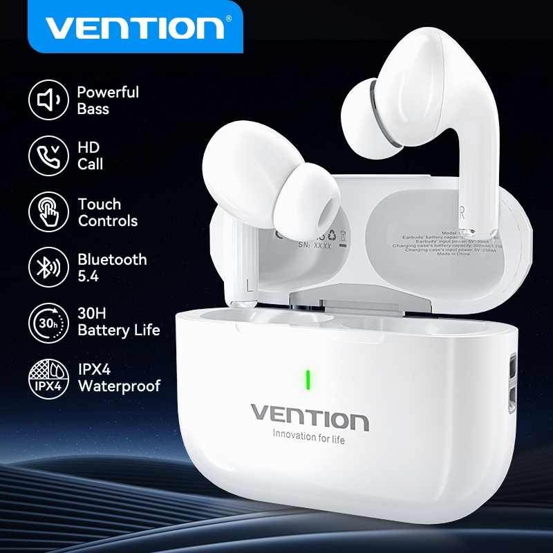 Vention ECHO LITE E11 Bluetooth Earphones TWS Bluetooth 5.4 HiFi True ...