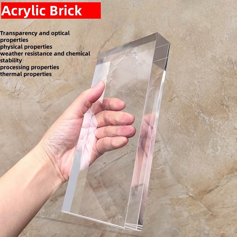 Thickness10- 40mm Acrylic Brick Cushion Block Customized Transparent ...