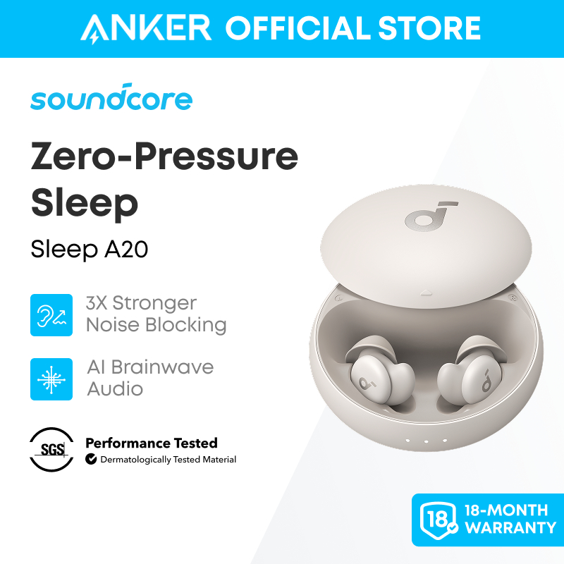 Soundcore by Anker A20 Sleep Earbuds 80H Playtime Bluetooth Earphone ...