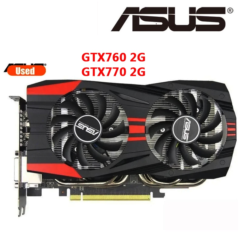 ASUS Graphics Card GTX 760 2GB 256Bit GDDR5 Video Cards for nVIDIA VGA ...