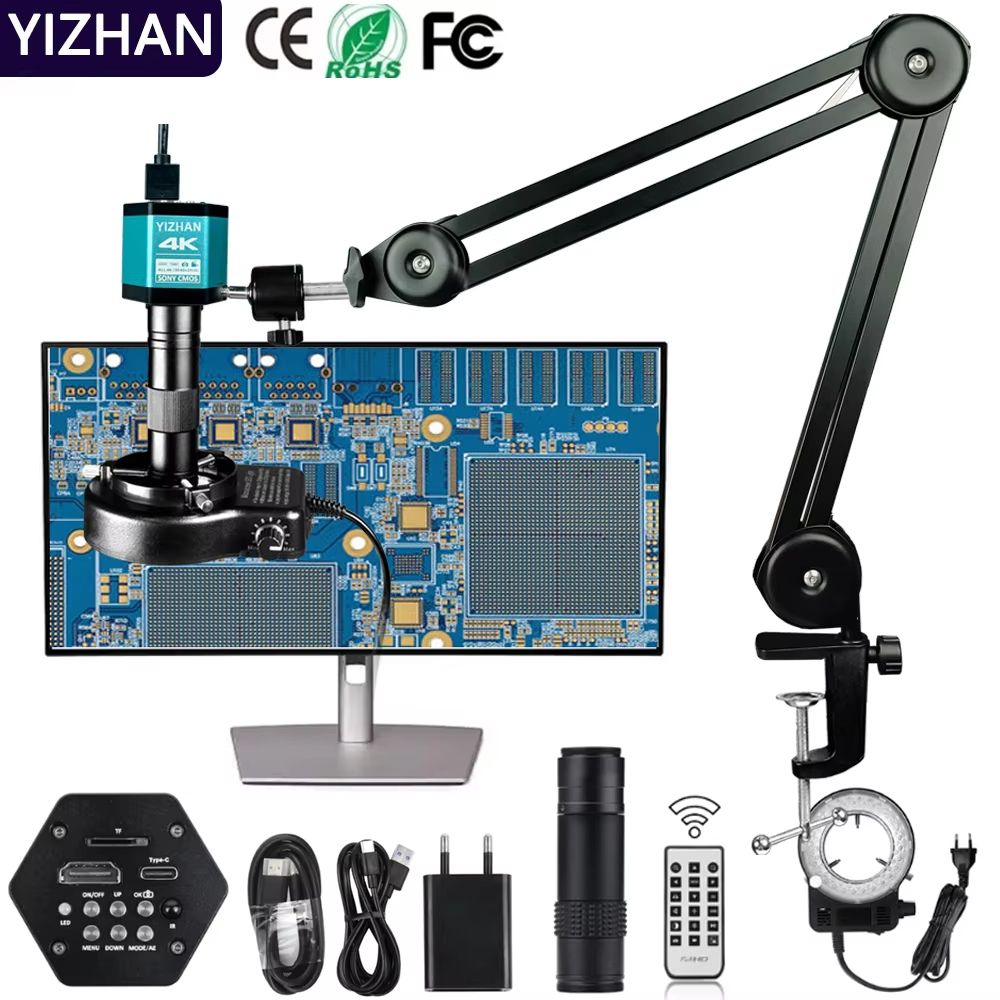 YIZHAN 1080P 4K FULL HD Industrial Microscope C-Mount Digital Camera ...