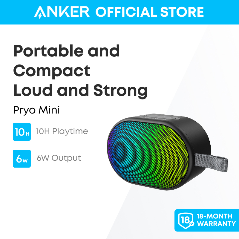 Soundcore by Anker Pyro Mini Portable Bluetooth Speaker 10H Playtime 6W ...